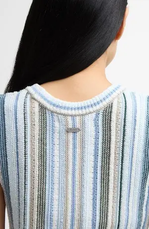 Barbour Josie Stripe Knit Tank - White/blue Multi