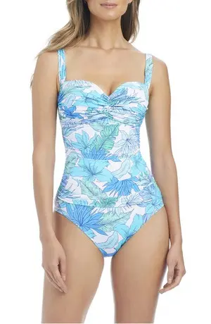 BLEU BY ROD BEATTIE Shirred One-piece Swimsuit - Cool