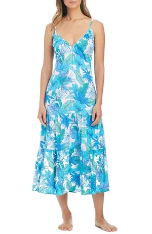 BLEU BY ROD BEATTIE Print Cover-up Midi Dress