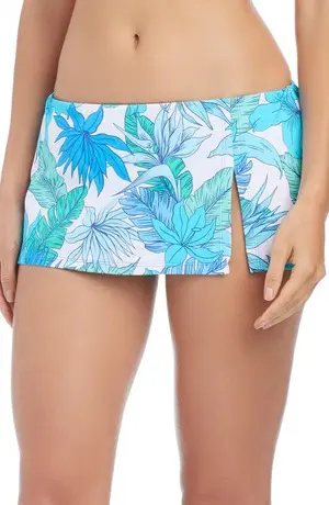 BLEU BY ROD BEATTIE High Waist Skirted Bikini Bottoms Cool