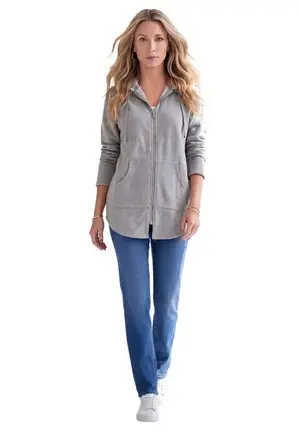 Roaman's Full Zip Sweatshirts Hoodies For Women