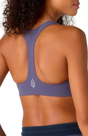 Free People Win Win Sweetheart Racerback Bra - Graphite