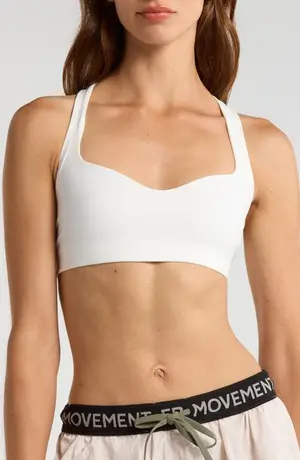 White Racerback Bra Sports Bras