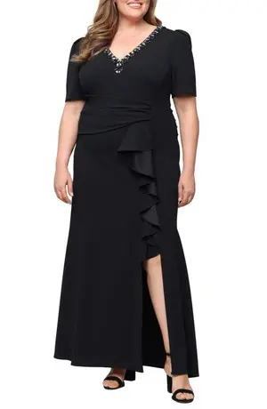 Alex Evenings Trimmed Dresses