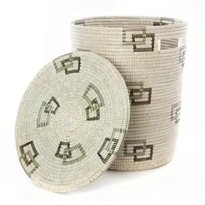 AFRICAN MODERN Perfect Match Flat Lid Storage Basket