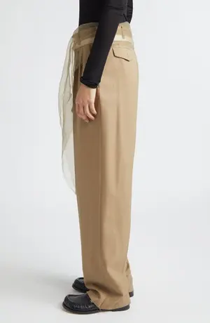 MAGLIANO Piccolo Paradiso Pleated Wool Trousers