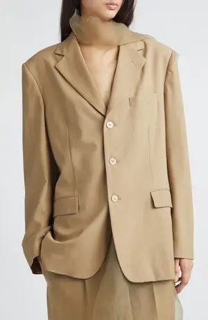 MAGLIANO Piccolo Paradiso Organza & Wool Jacket