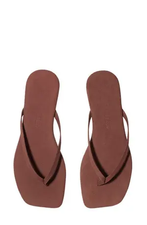 Tkees Lily Square Toe Flip Flop - Bourbon