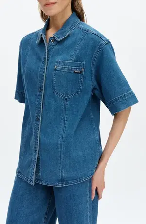 BAYEAS Zephyrine Denim Button-up Shirt