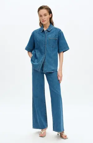BAYEAS Zephyrine Denim Button-up Shirt