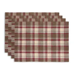 Solino Home Linen Placemats Set Of 4, 14 X 19 Inch For Dining Table