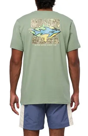 MAUI & SONS Shark Surf Graphic T-shirt