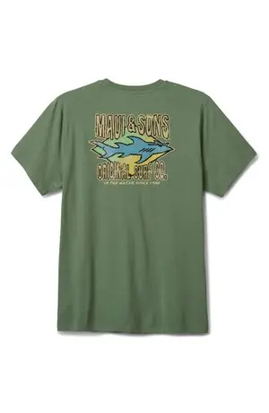 MAUI & SONS Shark Surf Graphic T-shirt