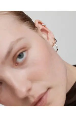 Monica Vinader Essential Huggie Hoop Earrings - Sterling Silver