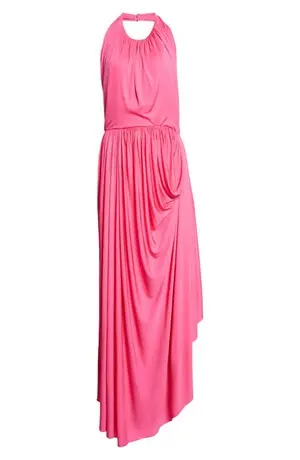 Givenchy Draped Jersey Halter Neck Gown