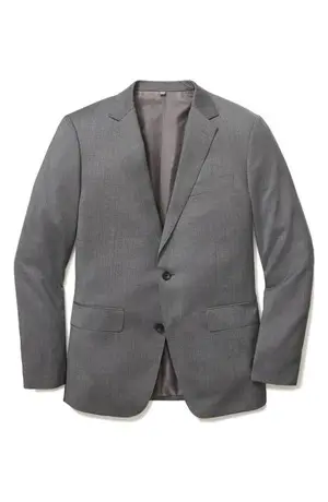 Bonobos Jetsetter Slim Fit Stretch Wool Suit Jacket - Slim Grey