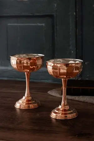 COPPERMILL KITCHEN Vintage-inspired Coupe Glasses