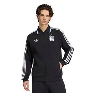 Adidas Argentina National Team 2026 Away Full-zip Anthem Jacket By - Black