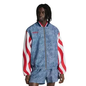 Adidas Usa 1994 Denim Graphic Full-zip Track Jacket - Blue