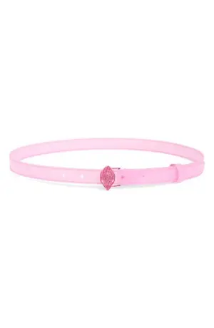 Kurt Geiger Crystal Eagle Buckle Belt - Pink Multi