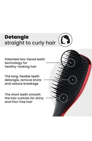 TANGLE TEEZER The Devil Wears Prada X Mini Ultimate Detangler Brush - Red Chrome