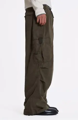 JADED LONDON Cotton Cargo Parachute Pants