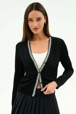 Splits59 Bekah Knit Cardigan - Black/white