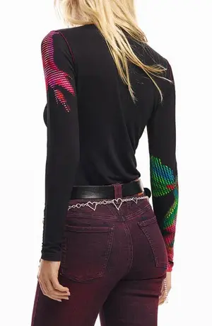 Desigual Floral Long-sleeve T-shirt