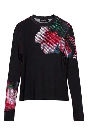 Desigual Floral Long-sleeve T-shirt