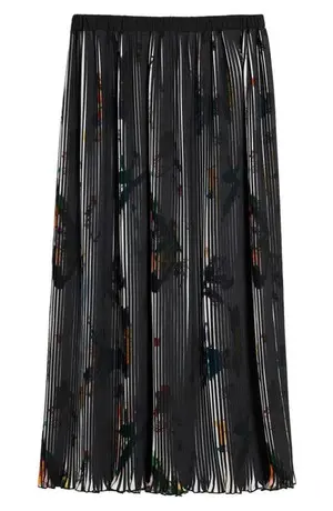 Desigual Plissé Midi Skirt