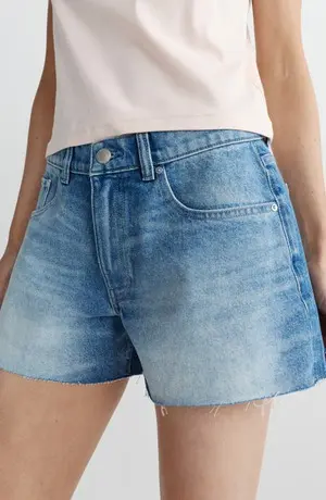 DL1961 Abby High-waist Denim Shorts - Avenue