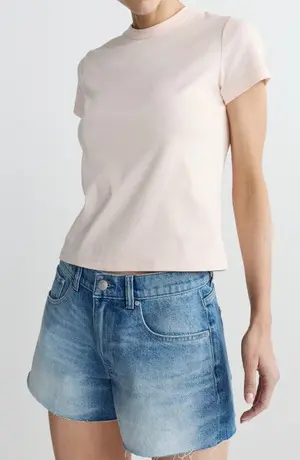 DL1961 Abby High-waist Denim Shorts - Avenue