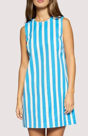 LOST + WANDER Crete Reverie Stripe Cotton Minidress