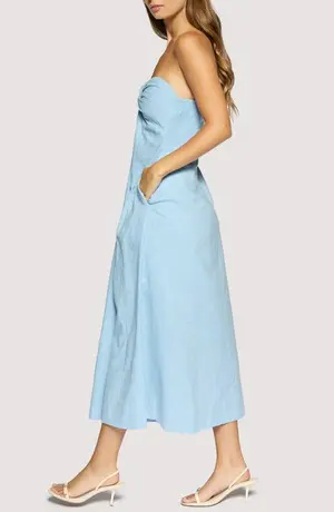 LOST + WANDER Linen And Cotton Dress