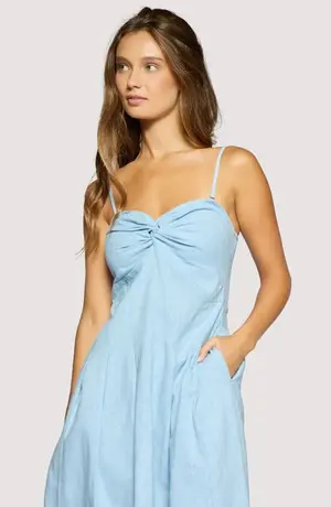 LOST + WANDER Linen And Cotton Dress
