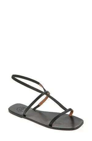 ATP ATELIER Delebbio Ankle Strap Sandal - Black