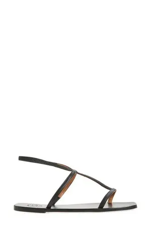ATP ATELIER Delebbio Ankle Strap Sandal - Black