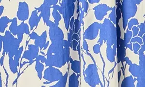 English Factory Printed Tie-back Midi Dress