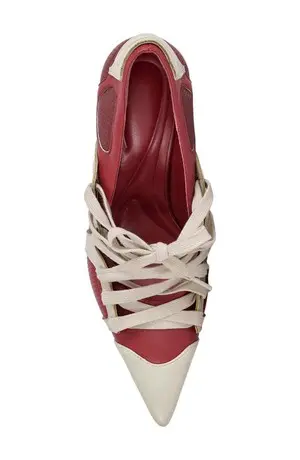 AZALEA WANG Firestring Pointed Toe Pump - Red Multi