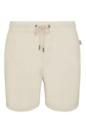 Onia Pigment Dye Linen Pull-on Short - Bone
