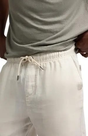 Onia Pigment Dye Linen Pull-on Short - Bone