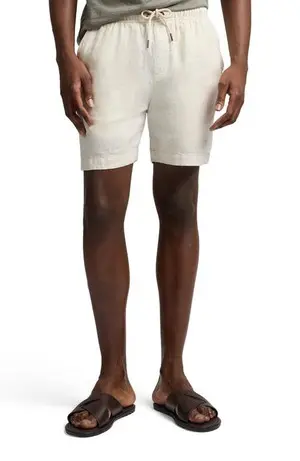 Onia Pigment Dye Linen Pull-on Short - Bone