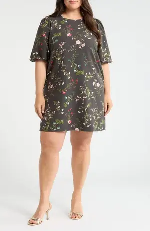 SUGARLIPS Morrigan Bubble Sleeve Shift Dress