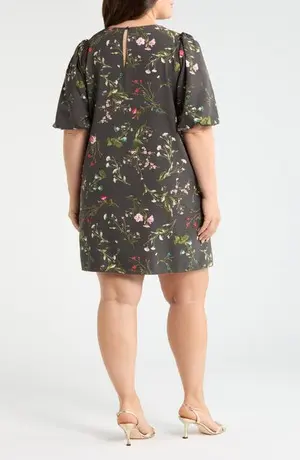 SUGARLIPS Morrigan Bubble Sleeve Shift Dress