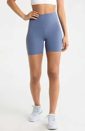Zella Studio Luxe Bike Shorts - Blue Vintage