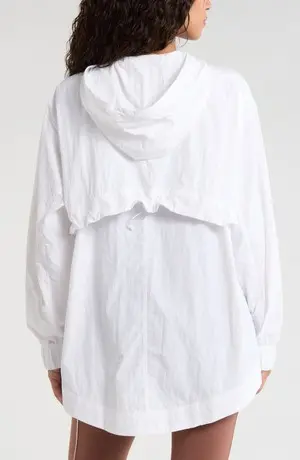 Zella Travel Lite Windbreaker Hooded Anorak