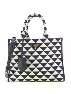 PRADA Prada Symbole Jacquard Small Tote
