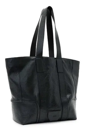 ALLSAINTS Ares Grain Leather Open Tote Bag