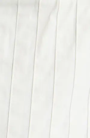Line & Dot Oia Pleated Romper - White/blue