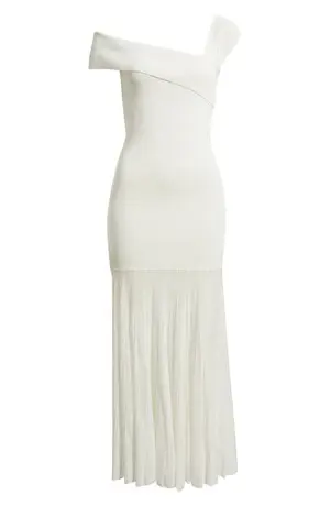 Line & Dot Rowan One-shoulder Knit Maxi Dress
